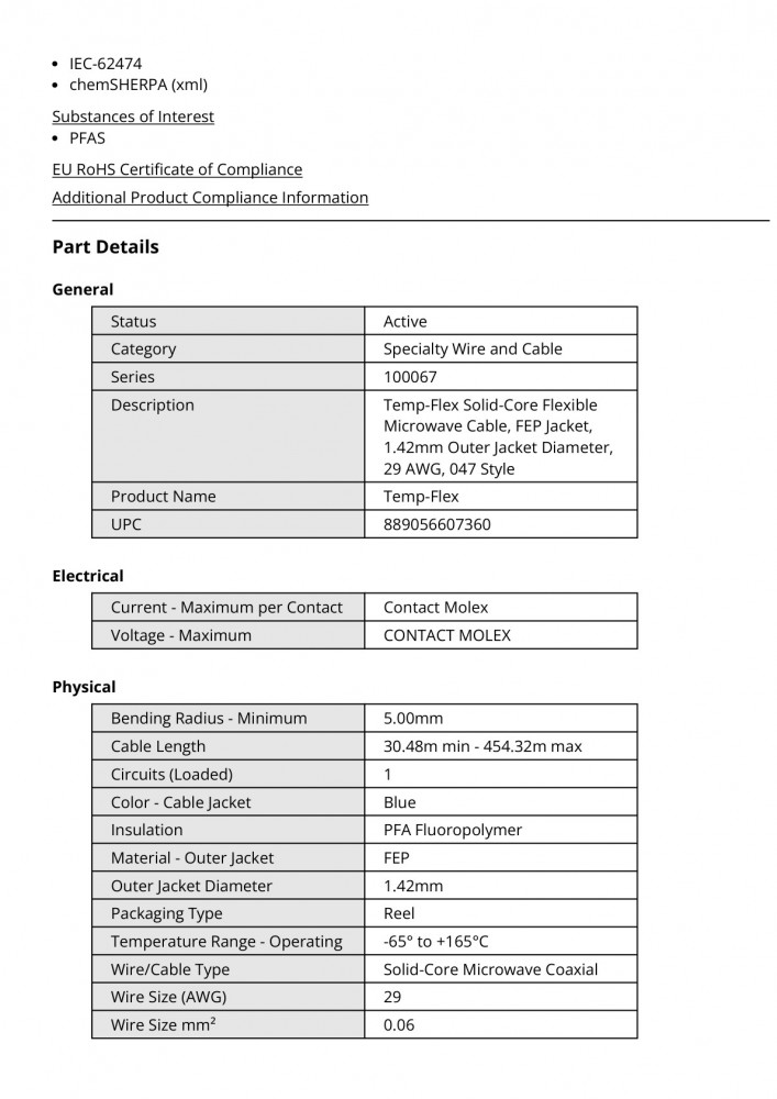 MOLEX 1000671047 technical document page 2