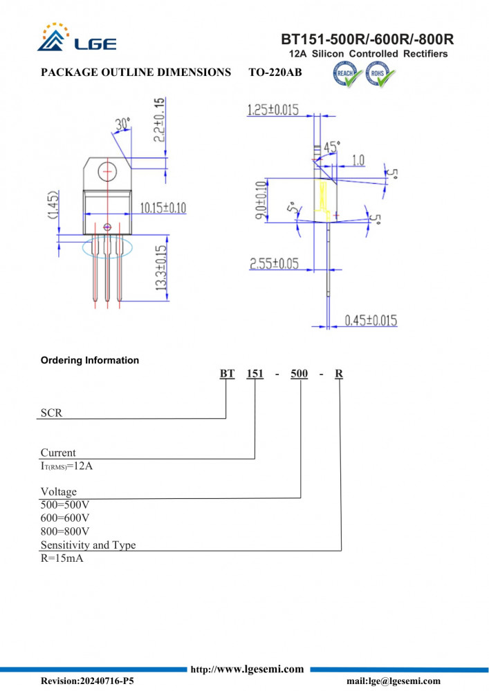 BT151-500R-LGE datasheet page 5