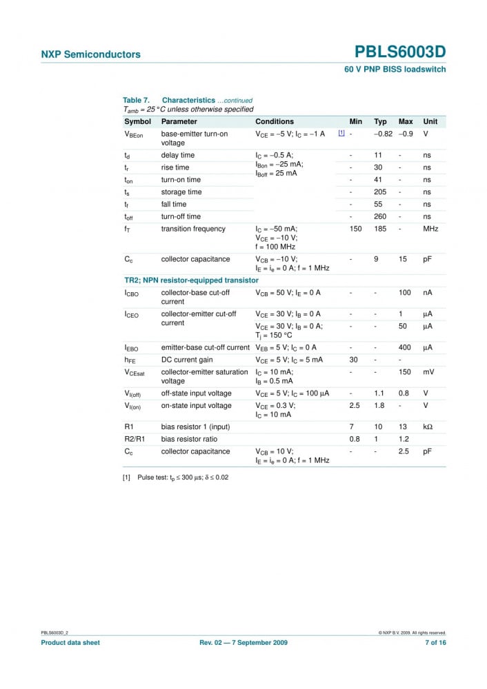 PBLS6003D-QX datasheet page 8