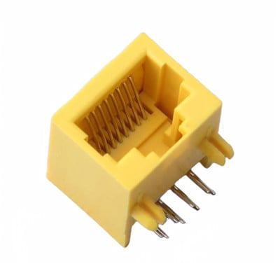 HCTL HC-RJ45-058-1-6-Y Modular Ethernet Connector Jack for sale