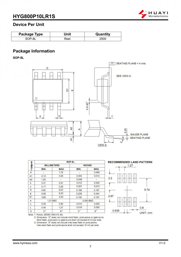 HYG800P10LR1S datasheet page 7