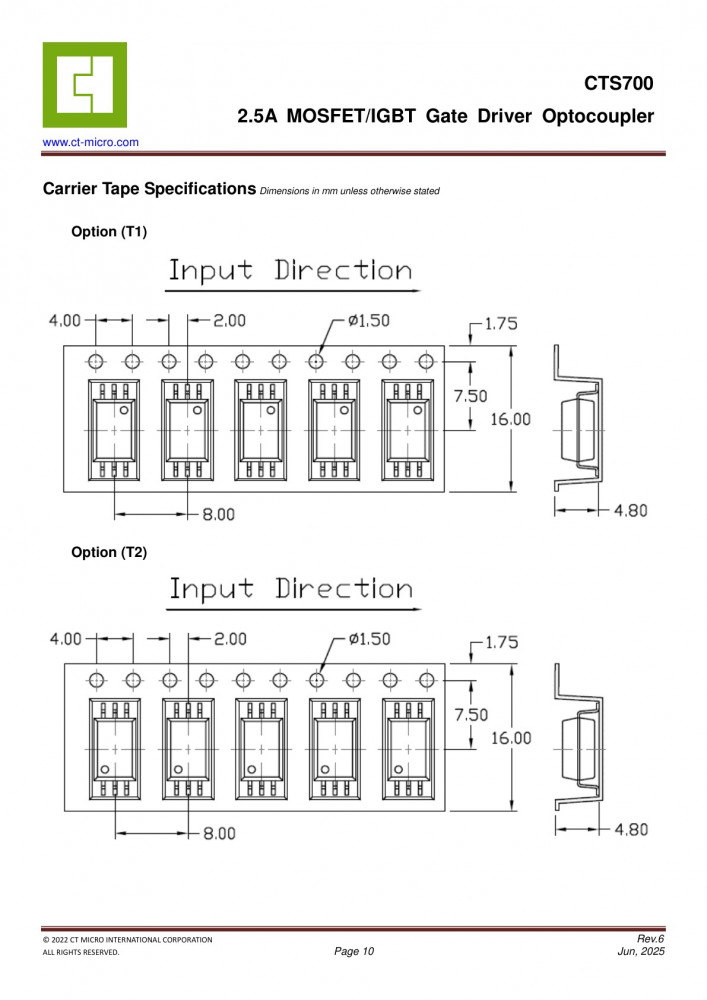 CTS700 datasheet page 10