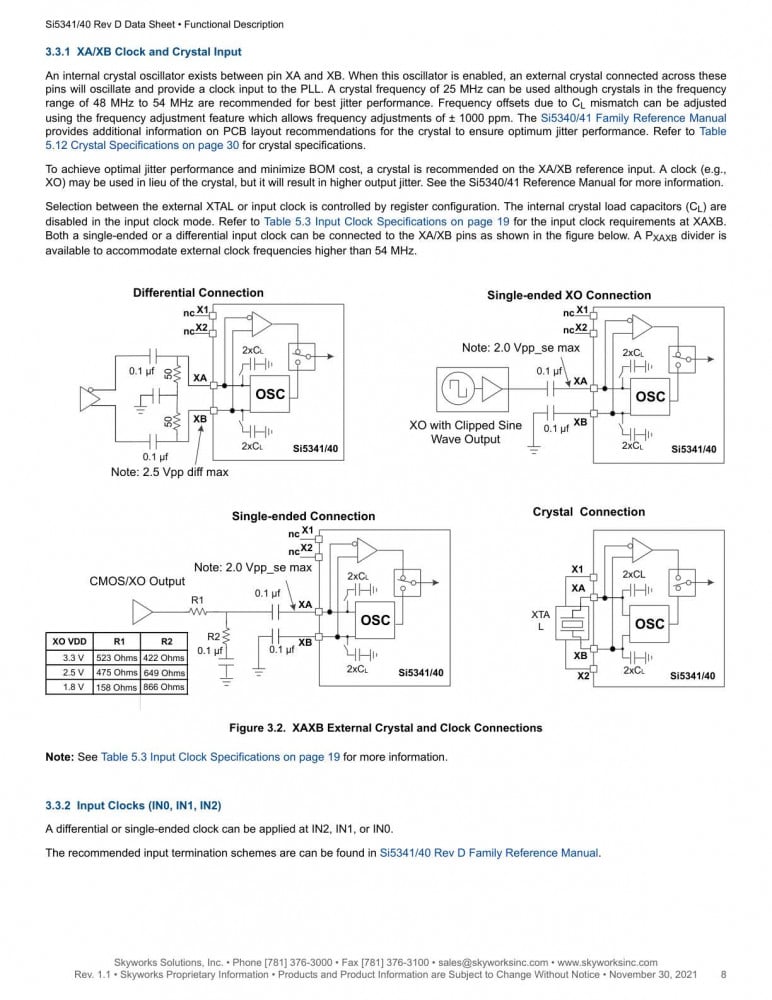 SI5341 Rev D datasheet page 8