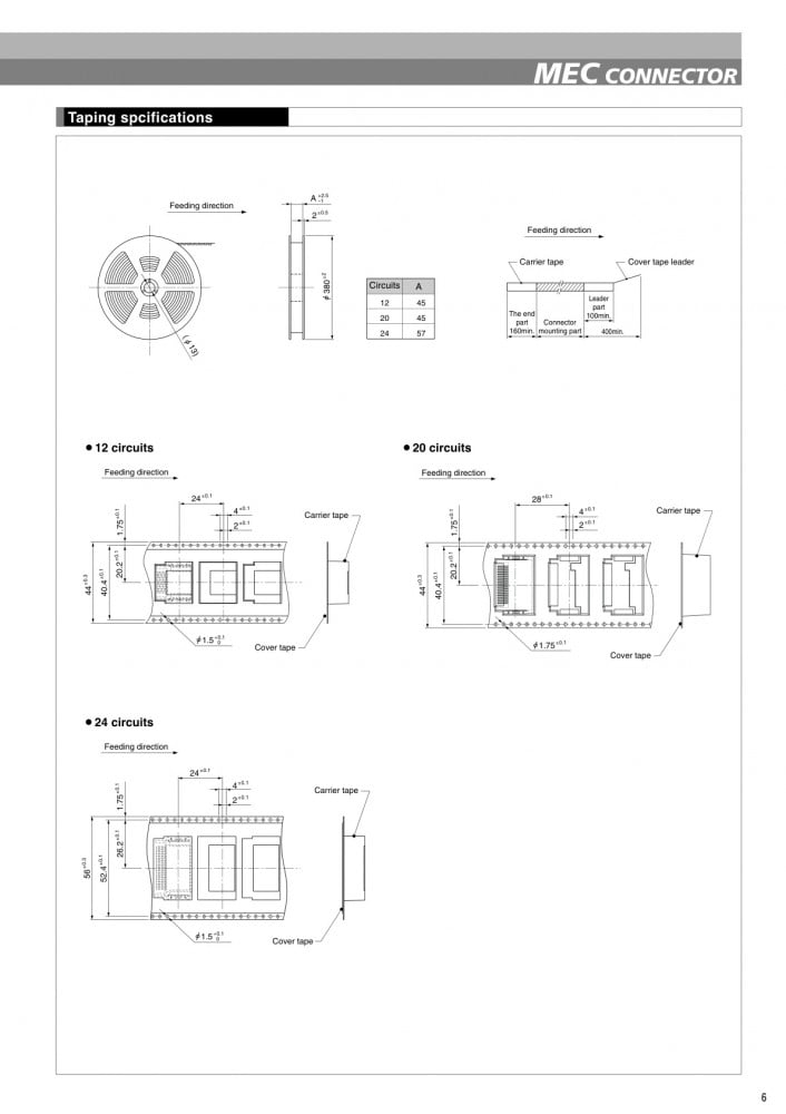 JST MEC connector documentation page 6