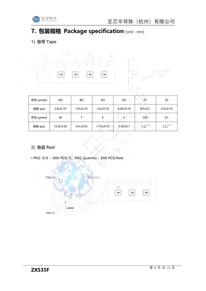 BeyondUV datasheet page 9
