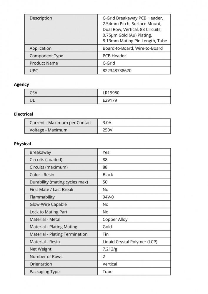MOLEX 713081288 technical document page 2