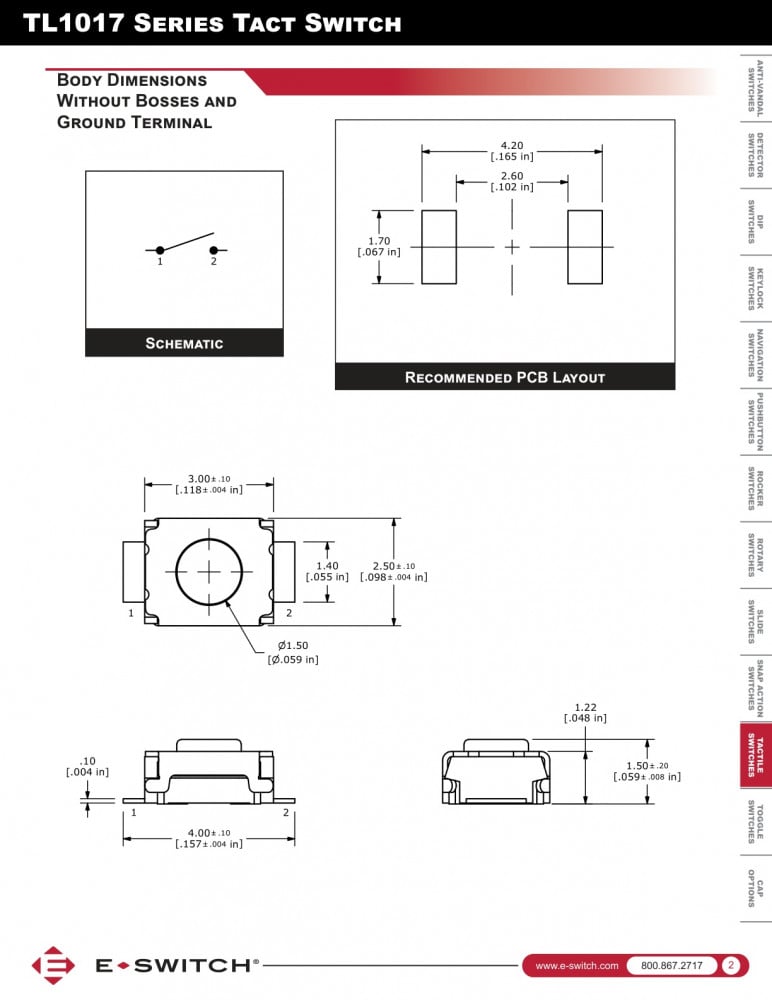 TL1017 datasheet page 2