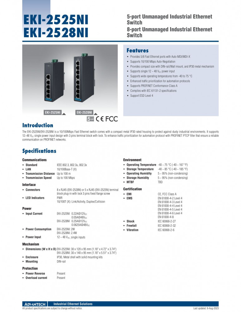EKI-2528NI product documentation page 1