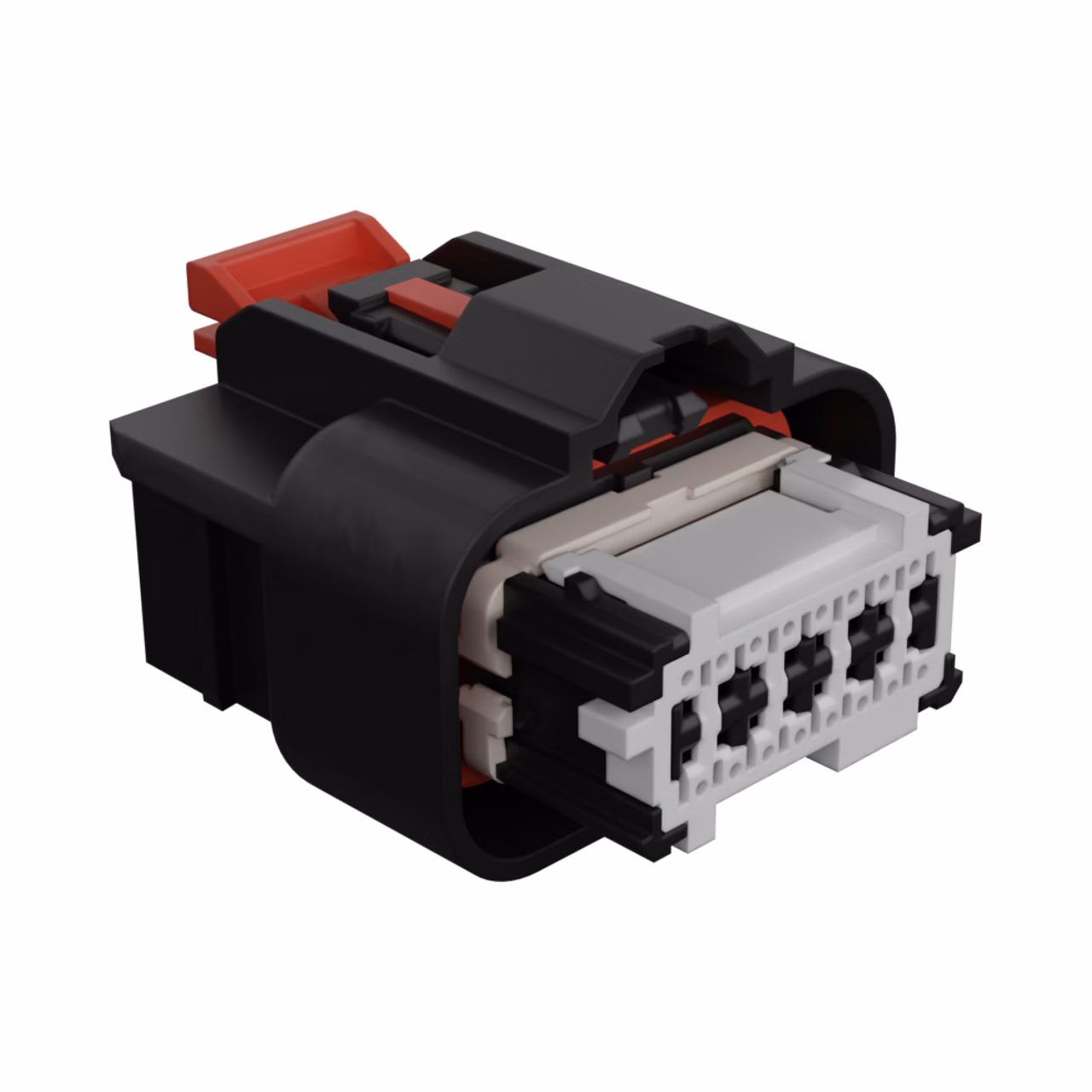 Mini50 Sealed Receptacle Housing, Dual Row, with CPA, 16 Circuits, Polarization Option D, Stone Gray for sale