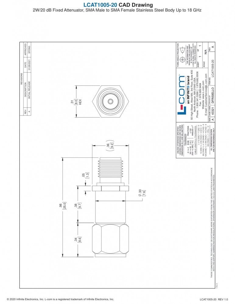 LCAT1005-20 technical document page 3