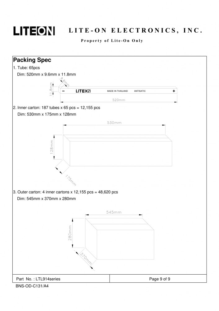 LTL914SEKS datasheet page 9