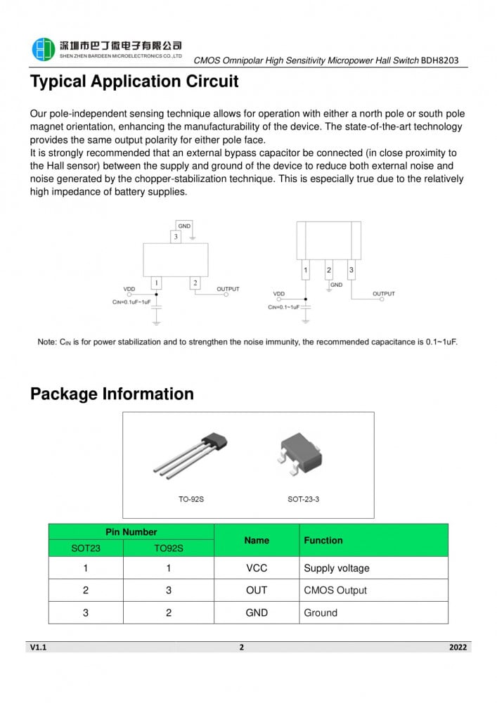 BDH8203 datasheet page 2