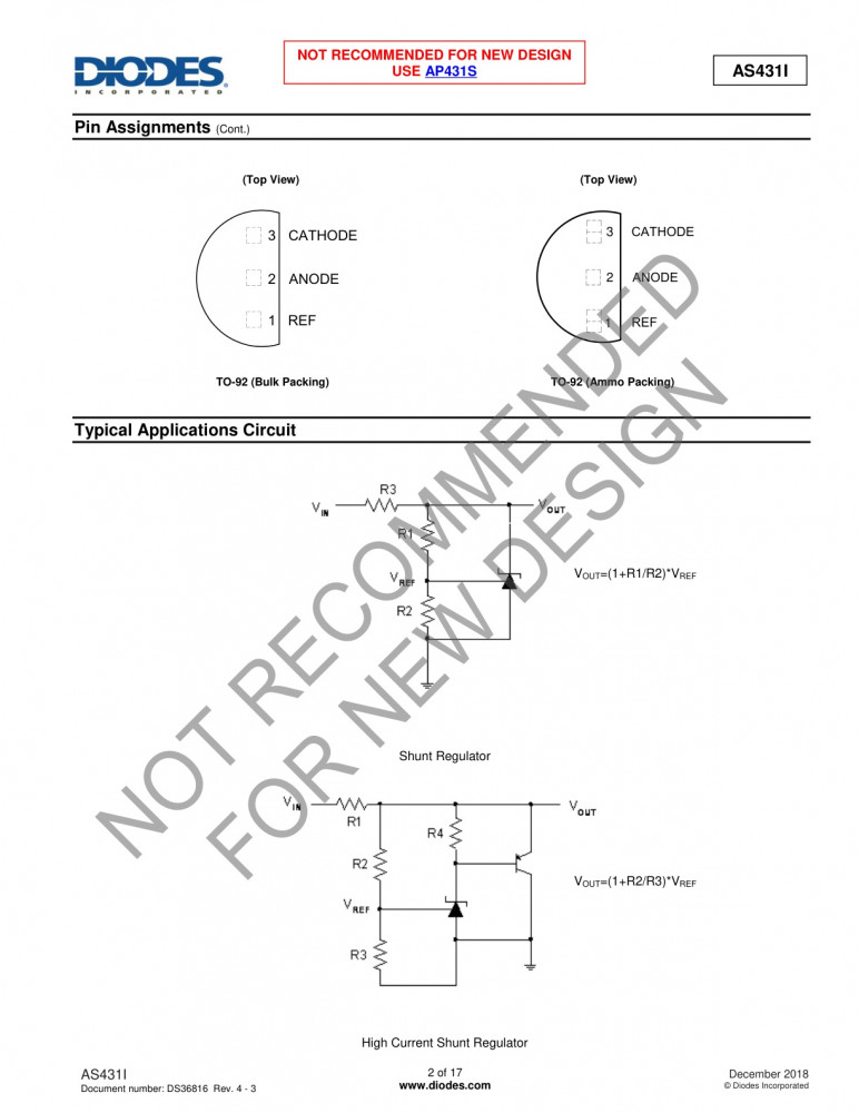 AS431IARTR-G1 datasheet page 2