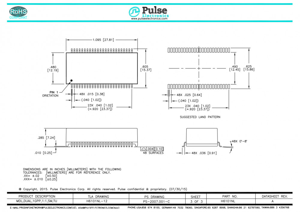H6101NLT manufacturer drawing page 3