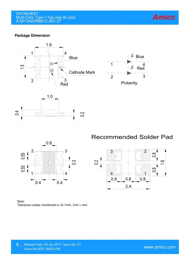 A-SP1942DR6B1C-A01-2T approval sheet page 8