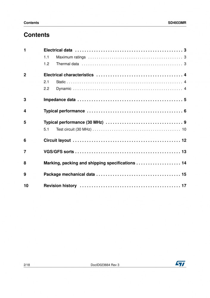 SD4933MR datasheet page 2