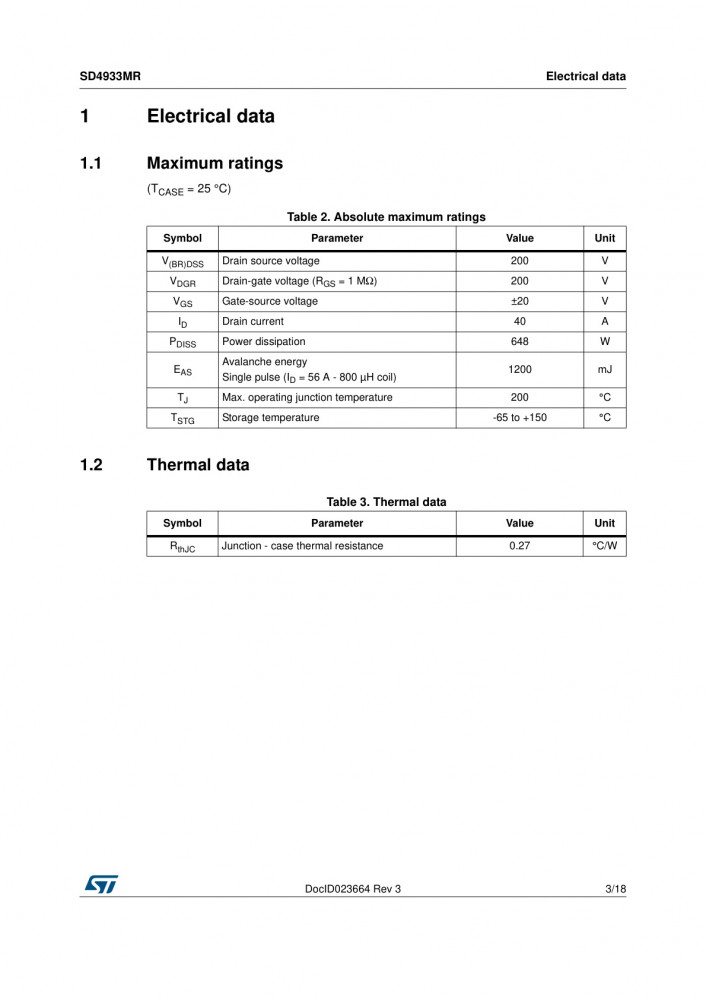 SD4933MR datasheet page 3