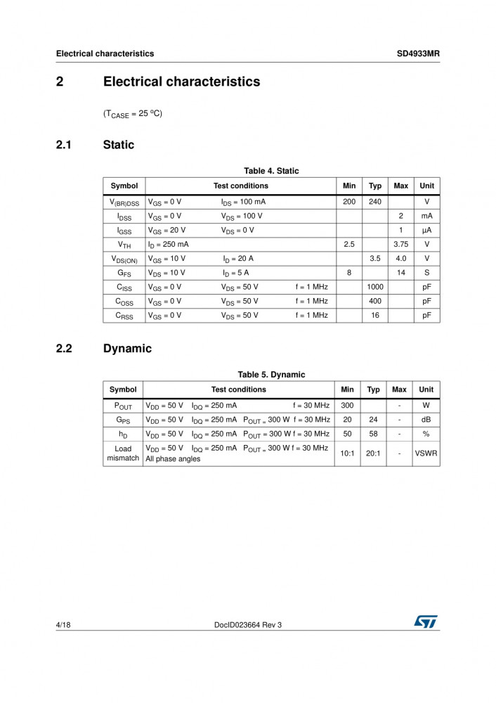 SD4933MR datasheet page 4