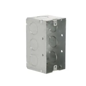4 in. x 2 in. Handy Box, Welded, 2-1/8 in. Deep, Eleven 1/2 in. KO's for sale