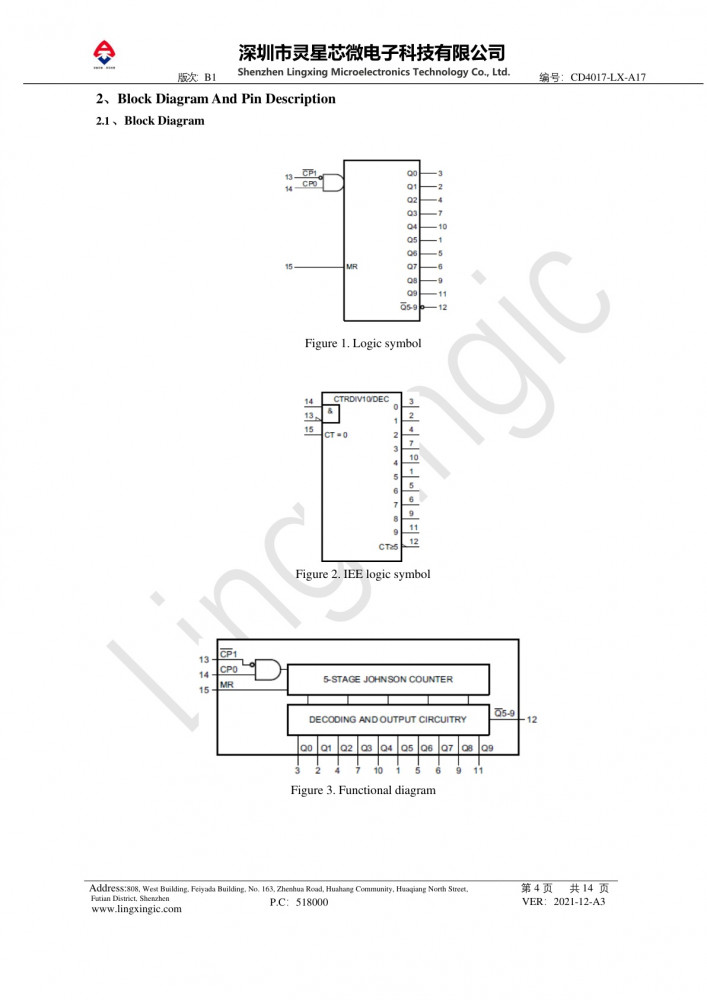 CD4017BM(LX) datasheet page 4