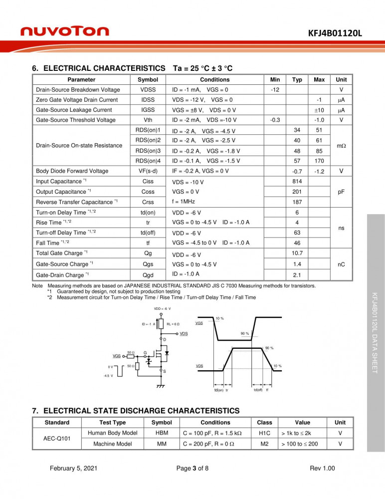 KFJ4B01120L datasheet page 3