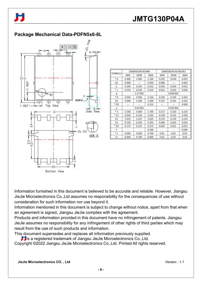 JMTG130P04A datasheet page 6
