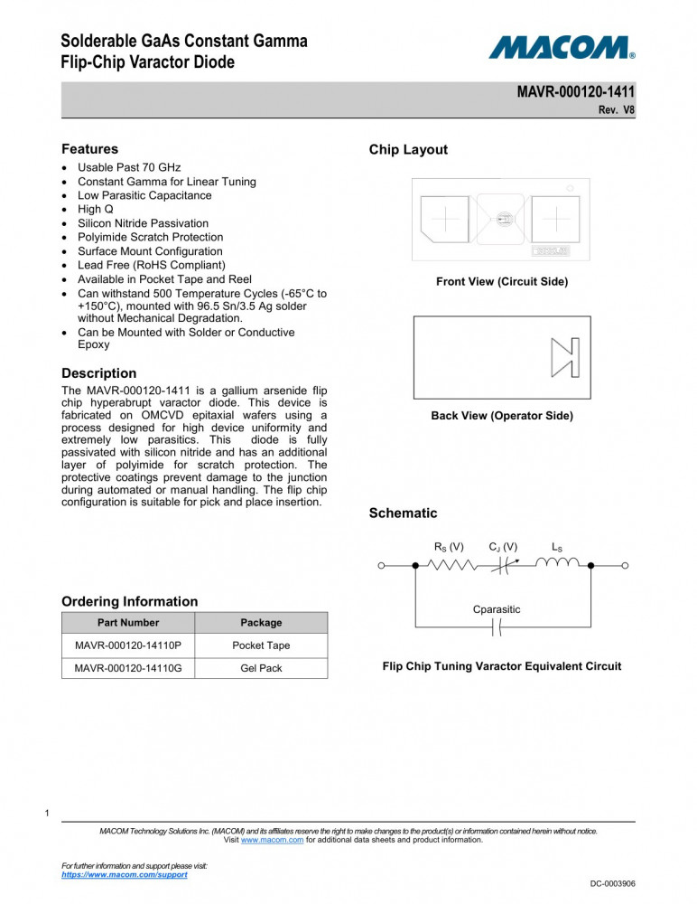 MAVR-000120-14110G technical document page 1
