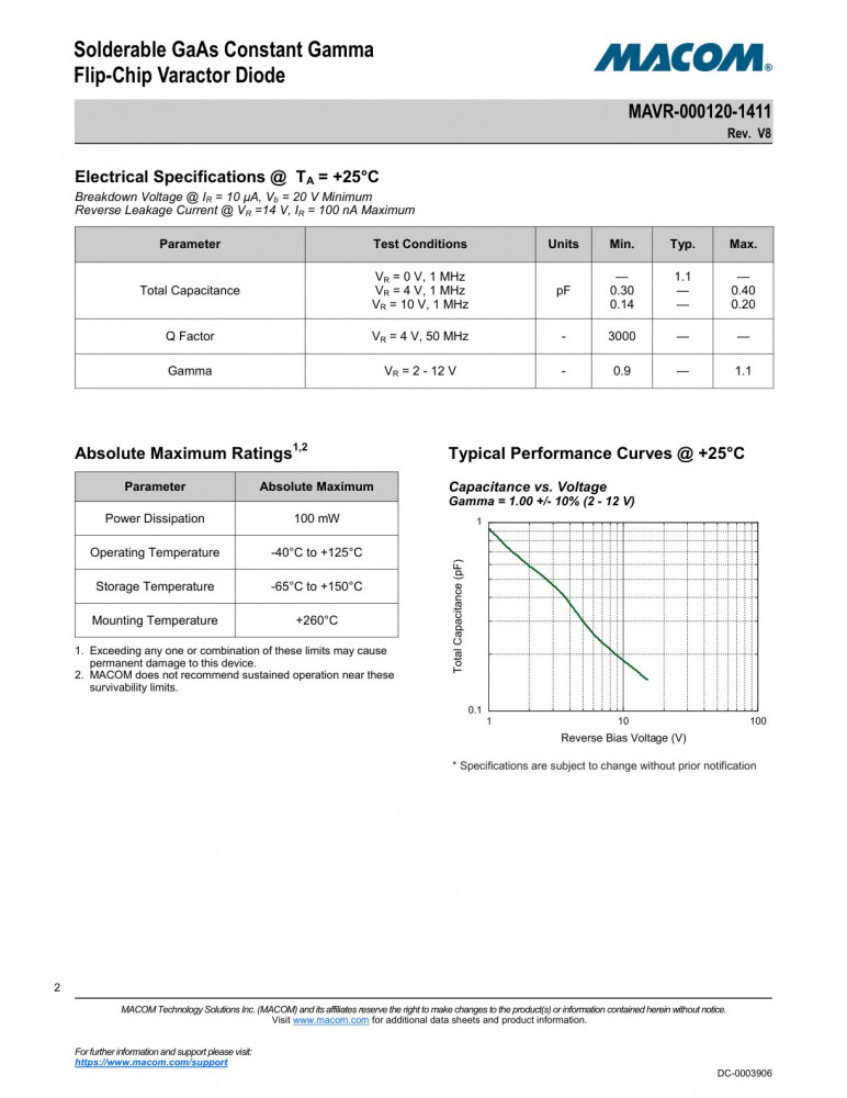 MAVR-000120-14110G technical document page 2