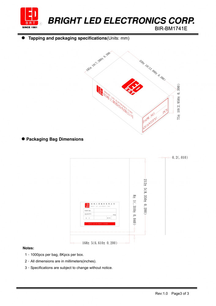 BIR-BM1741E datasheet page 3