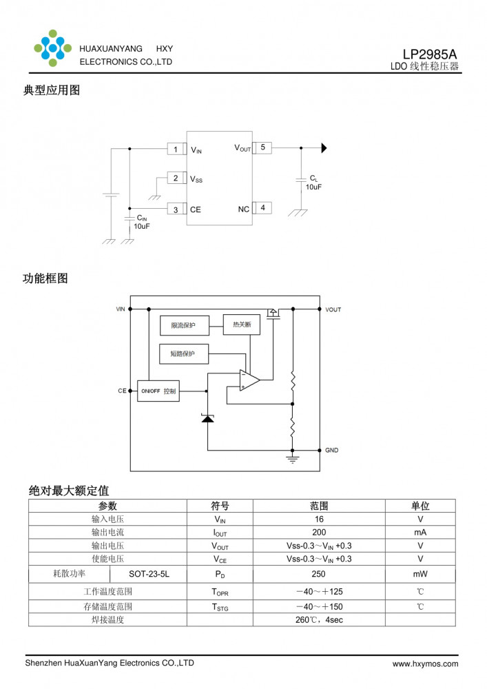 LP2985 technical document page 2