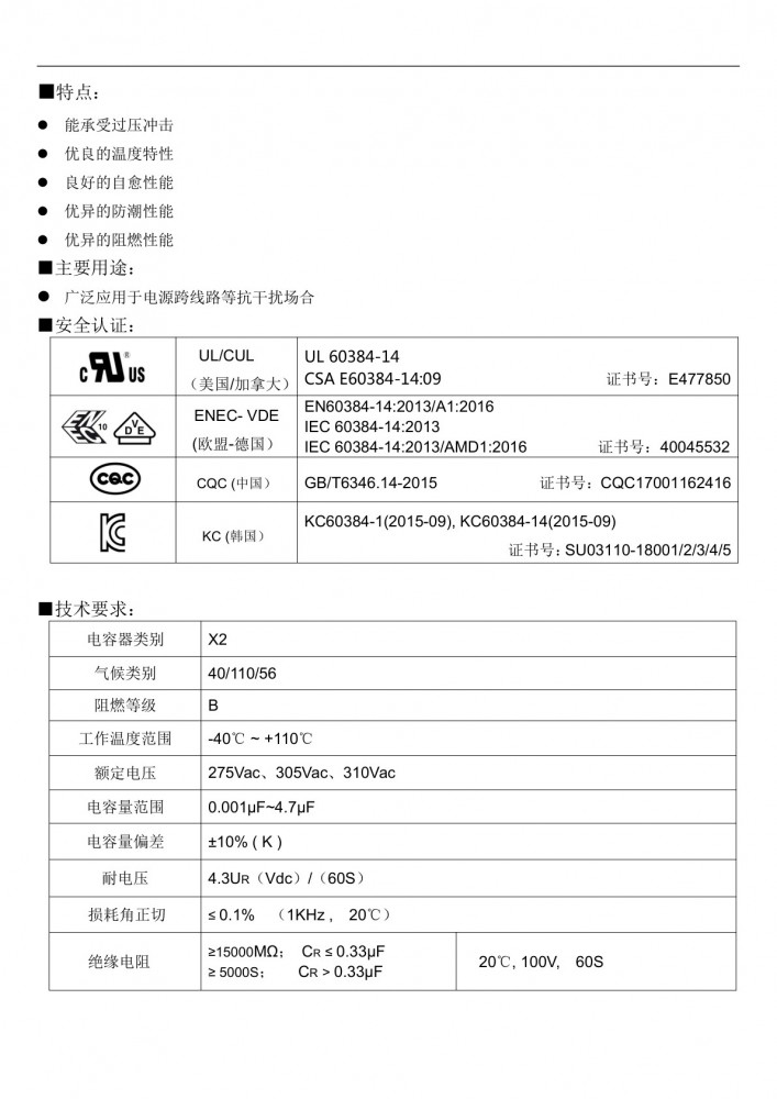 KNSCHA MPX564K31E4KN15800 specification approval page 3