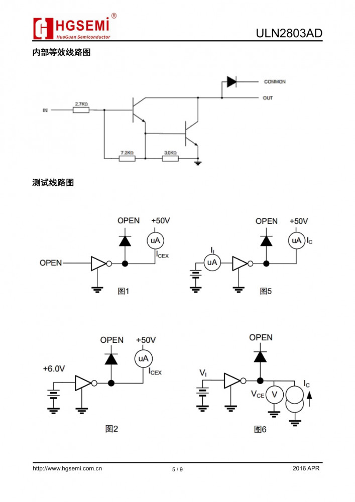 ULN2803ADM/TR datasheet page 5