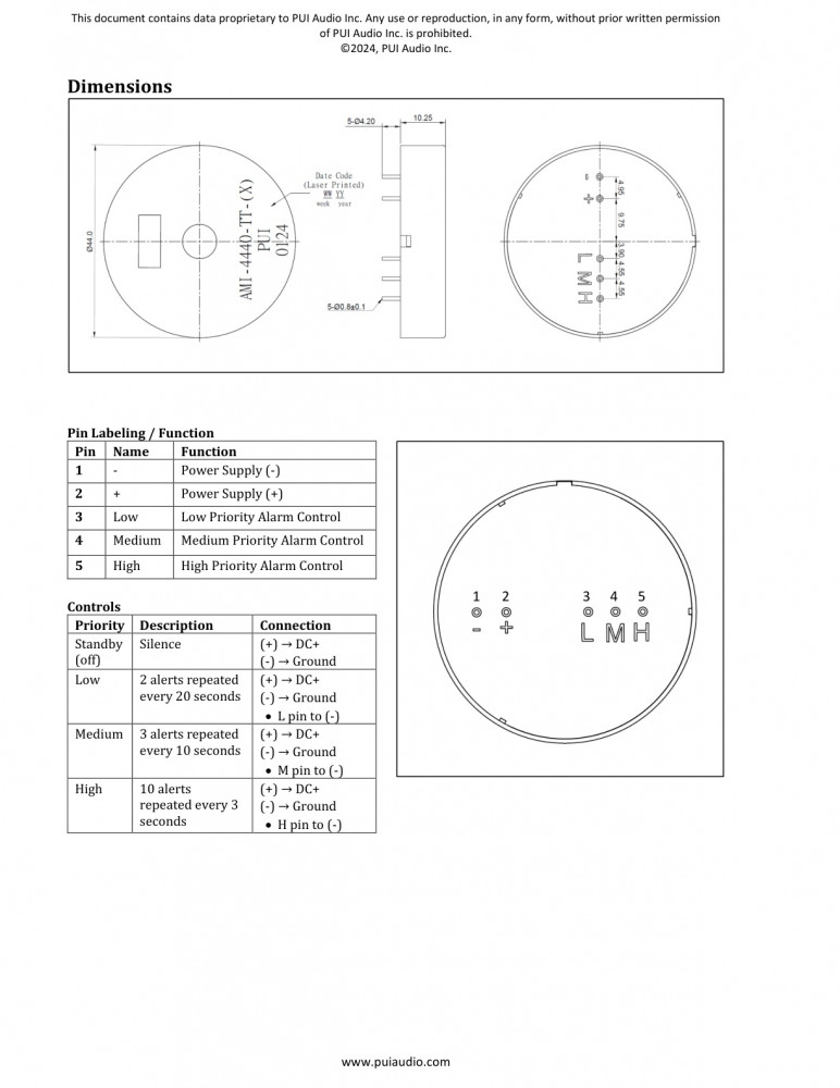 AMI-4440-TT-V datasheet page 2
