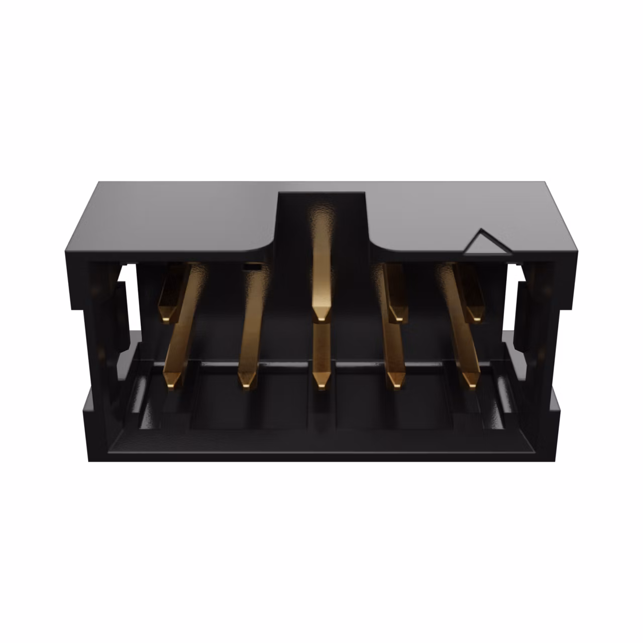 2.00mm Pitch Milli-Grid Header, Right-Angle, Through Hole, Shrouded, 10 Circuits (void at circuit 7), 0.38µm Gold (Au) Plating, with 2 Side Locking Slots, Center Polarization Window, Tube, Lead-Free for sale
