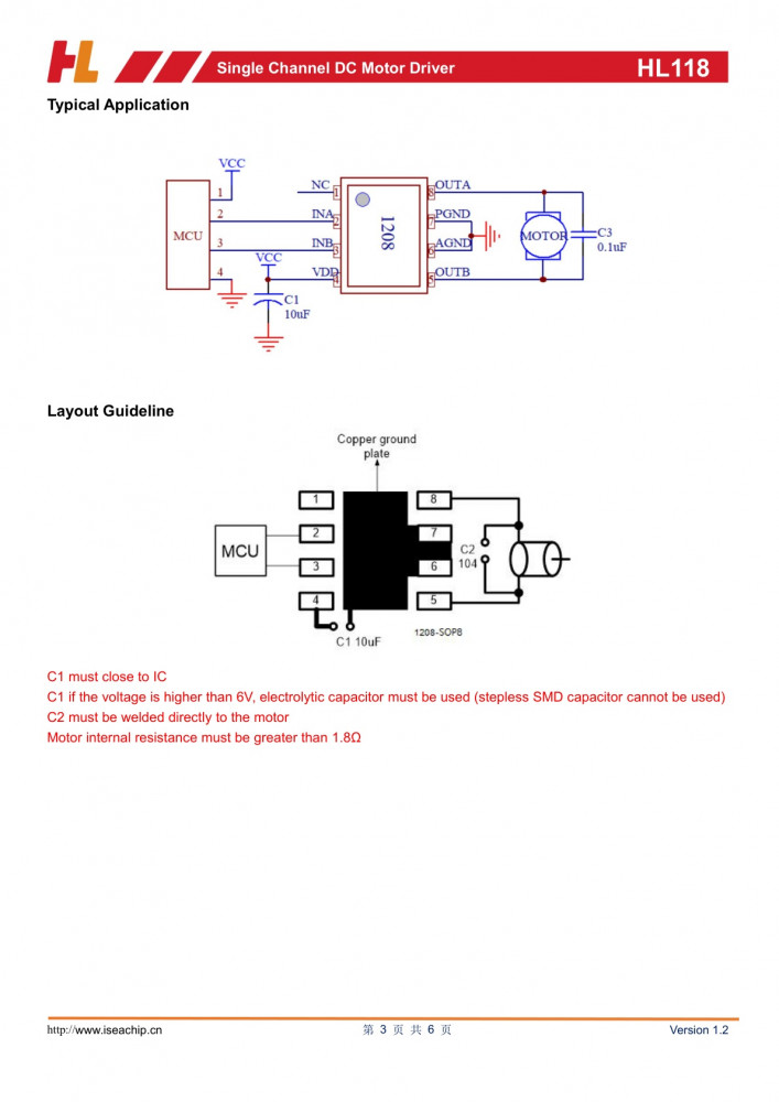 HL118 datasheet page 3
