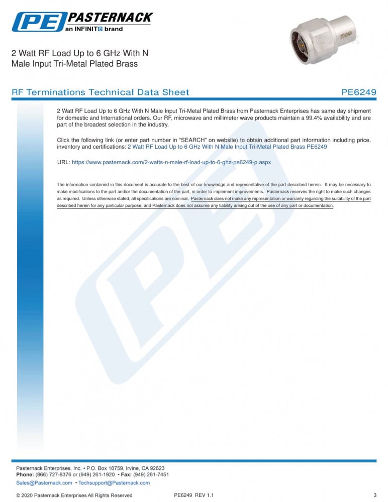 PE6249 technical document page 3