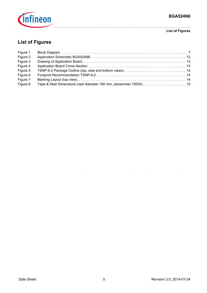 BGA524N6 datasheet page 5