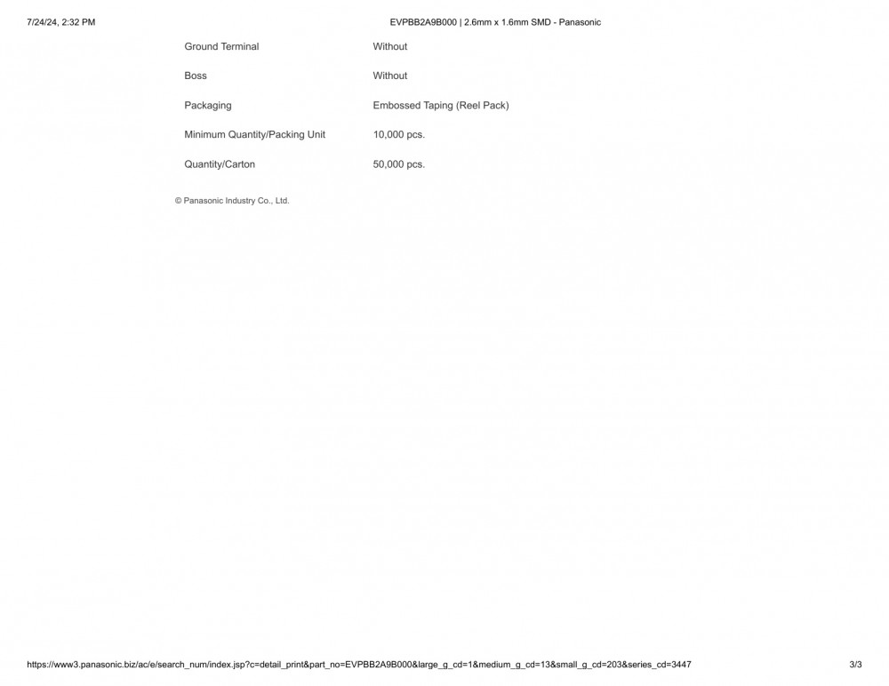 EVP-BB2A9B000 technical document page 3