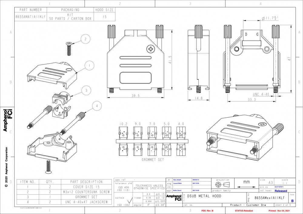 Amphenol 8655AM drawing page 2