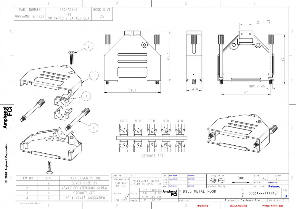 Amphenol 8655AM drawing page 3
