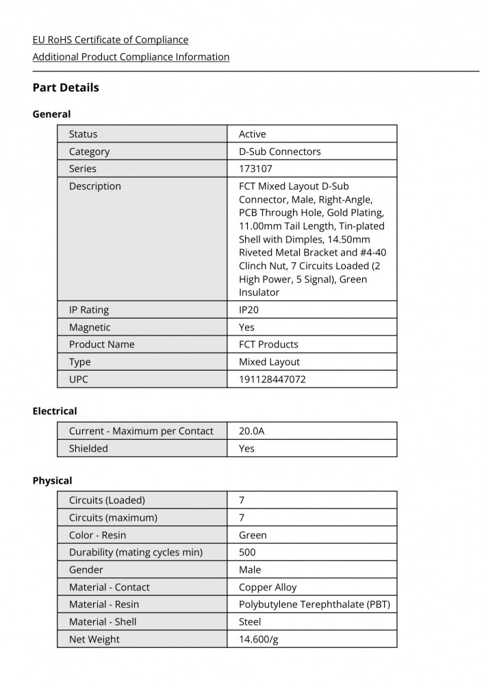 MOLEX 1731070551 technical document image 2