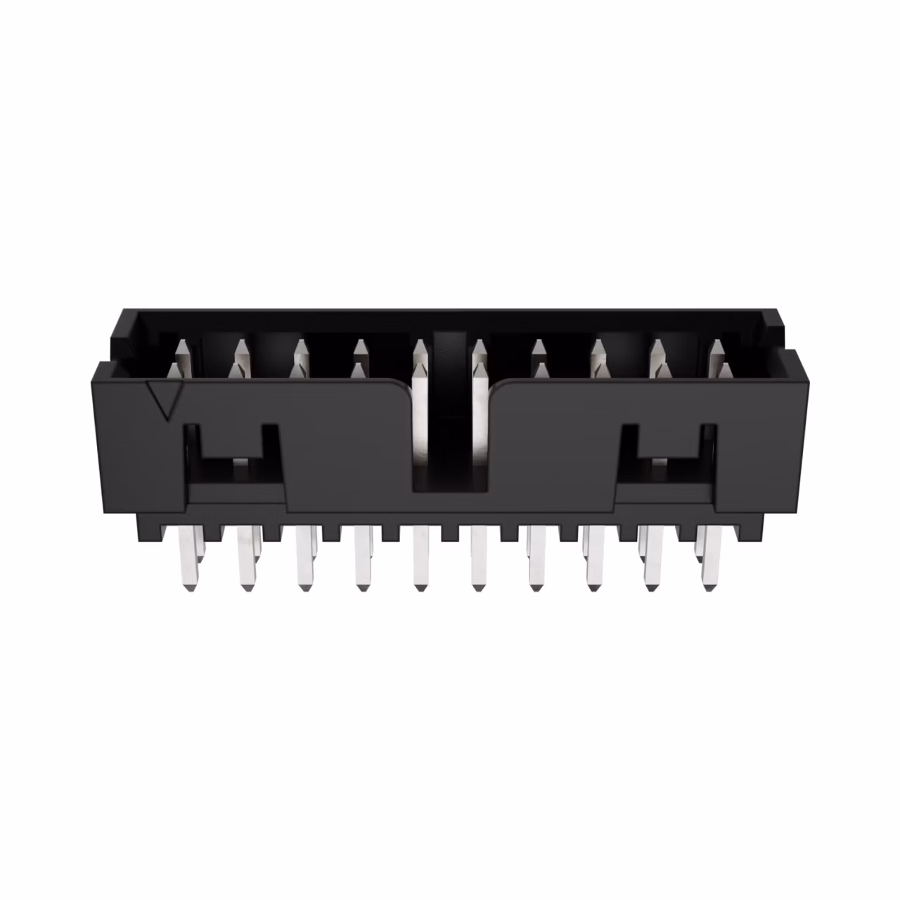 2.00mm Pitch, Milli-Grid PCB Header, Dual Row, Vertical, Through Hole, Shrouded, 20 Circuits, Matte Tin (Sn) Plating, 2.50mm Tail Length, Dual Side Slots, Dual Friction Locks, Center Polarization, Tube for sale