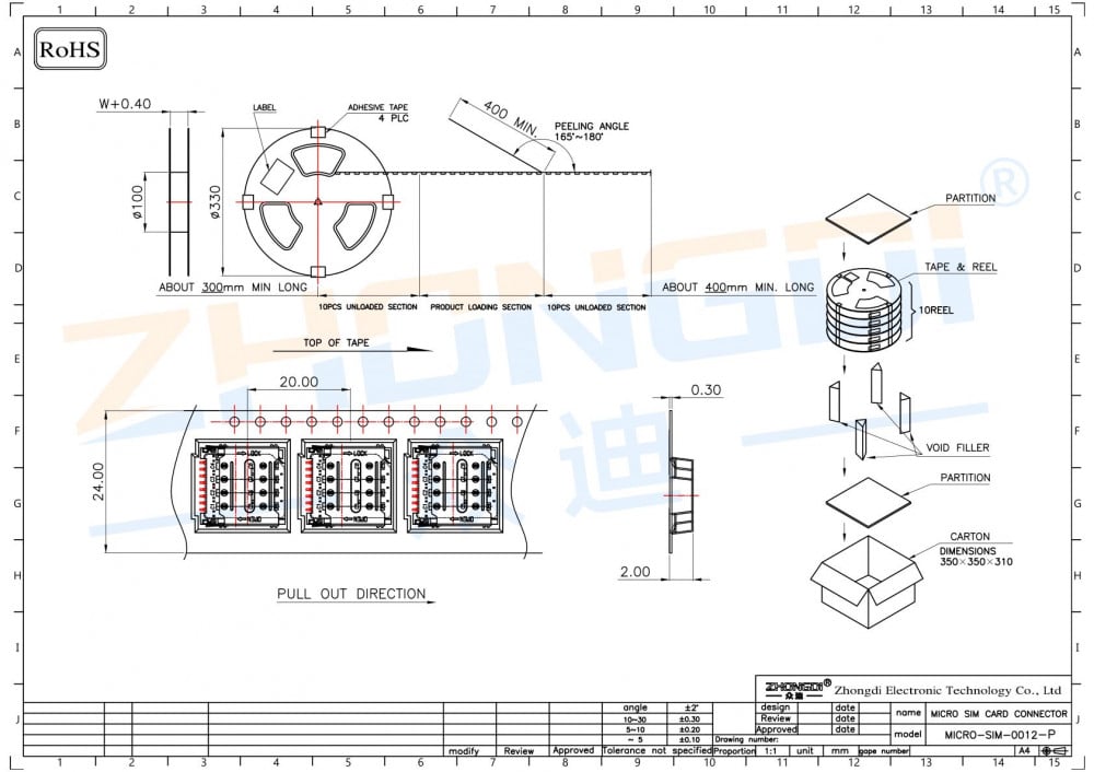 MICRO-SIM-0012-P technical document page 2