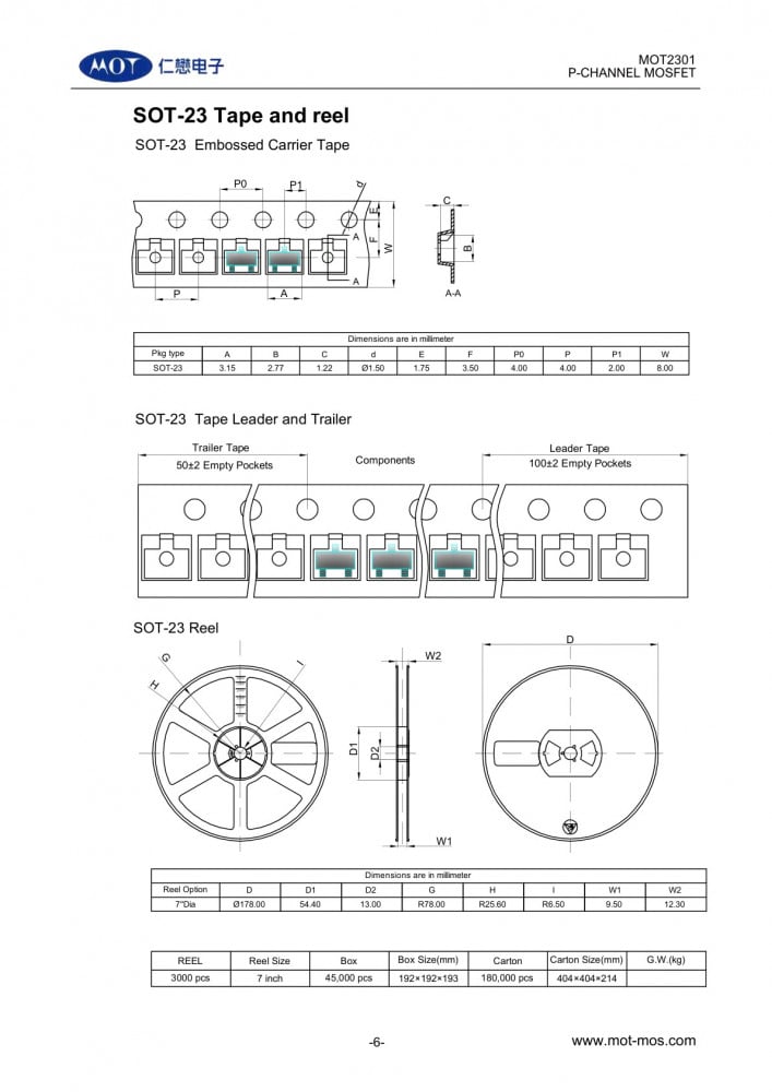 MOT 2301 datasheet page 6