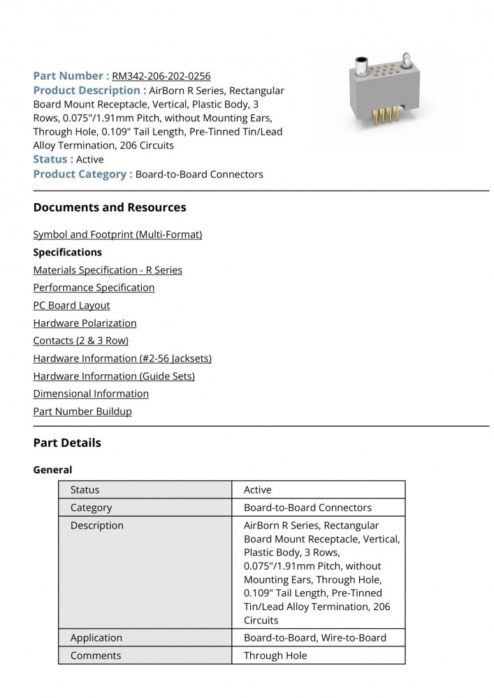 RM342-206-202-0256 technical document image, page 1