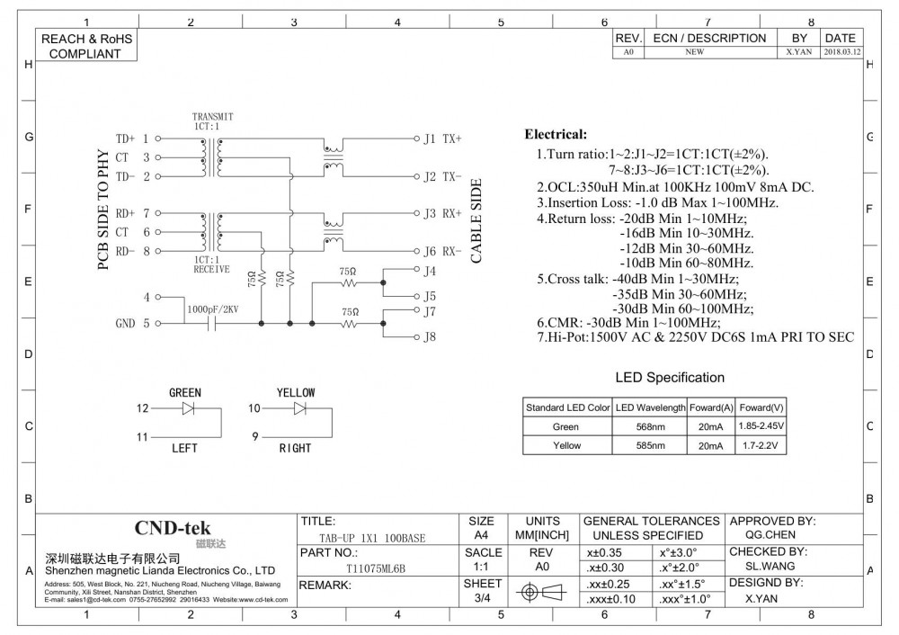 T11075ML6B technical drawing sheet 3