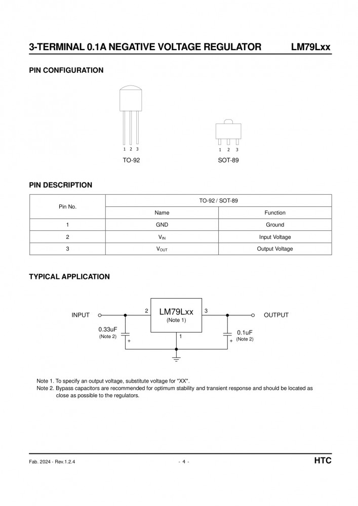 LM79L06F datasheet page 4