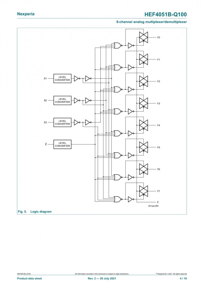 HEF4051B-Q100 datasheet page 4