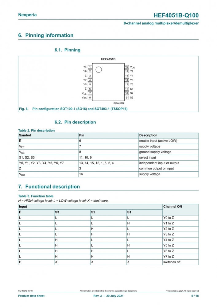 HEF4051B-Q100 datasheet page 5