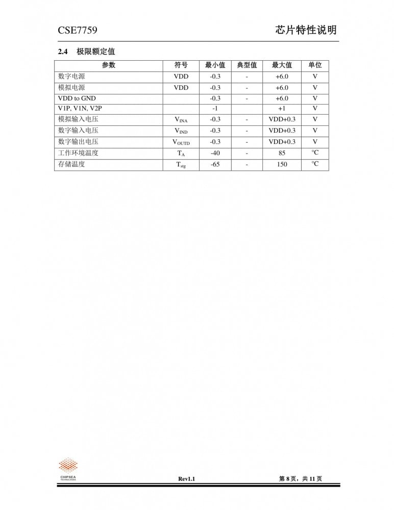 CSE7759 datasheet page 8
